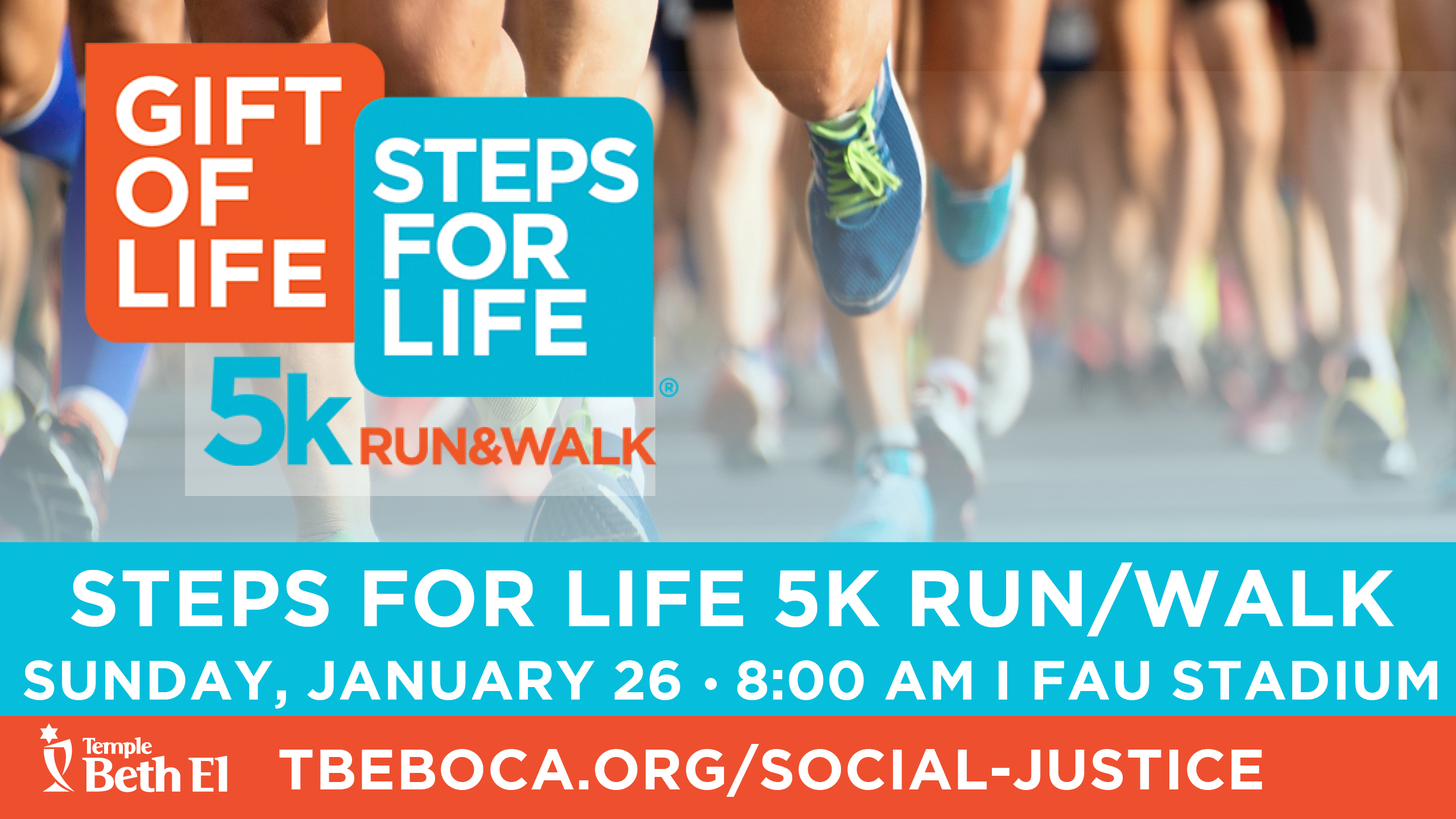 Steps for Life 5k Run/Walk - Temple Beth El of Boca Raton