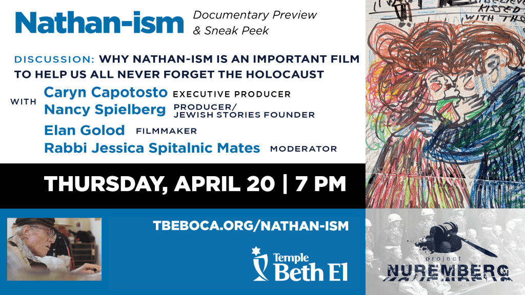 "Nathan-ism" Documentary Film Discussion with Nancy Spielberg and Elan ...