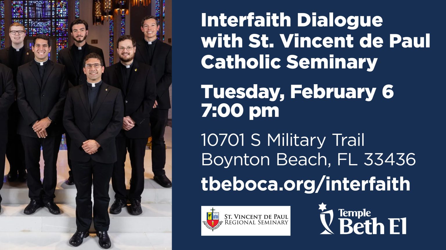 Interfaith Dialogue with St. Vincent de Paul Catholic Seminary - Temple ...