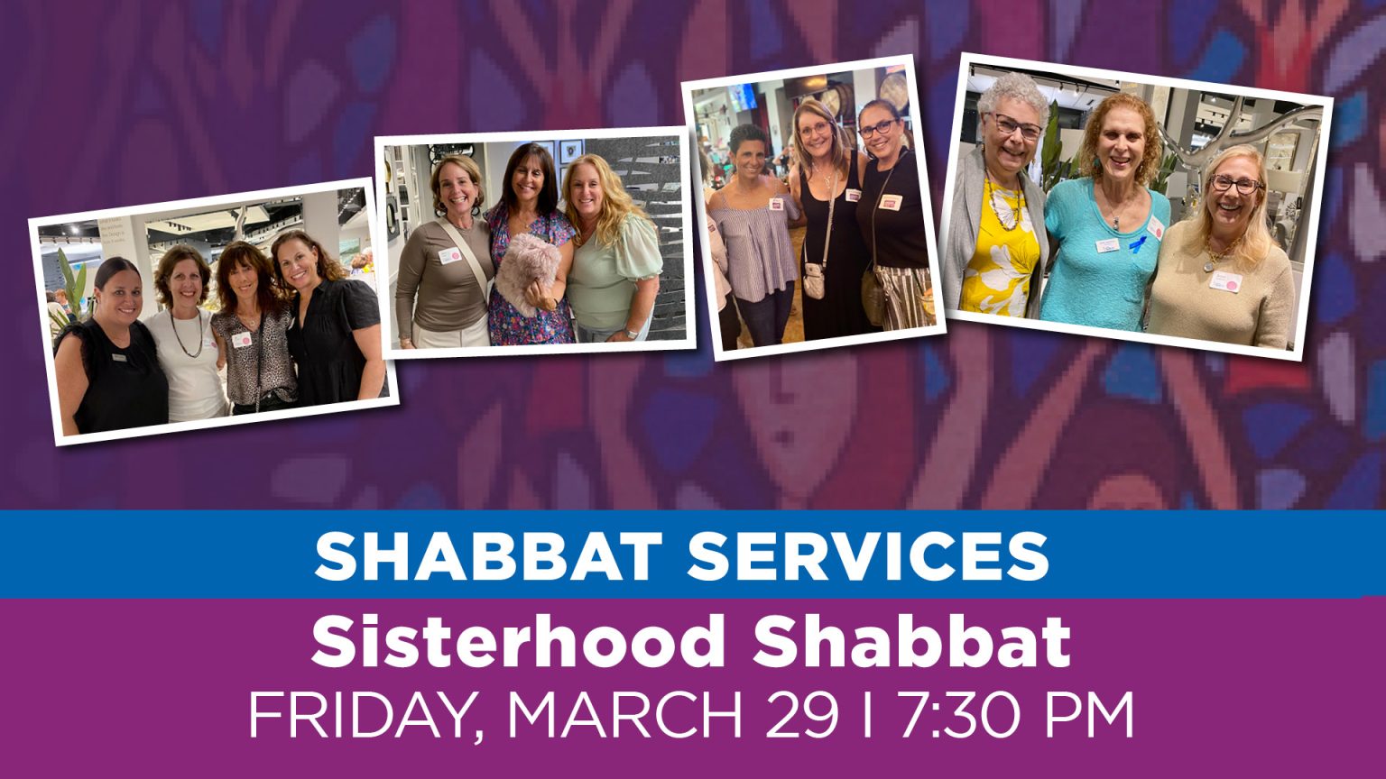 Shabbat Evening Services: Sisterhood Shabbat - Temple Beth El of Boca Raton