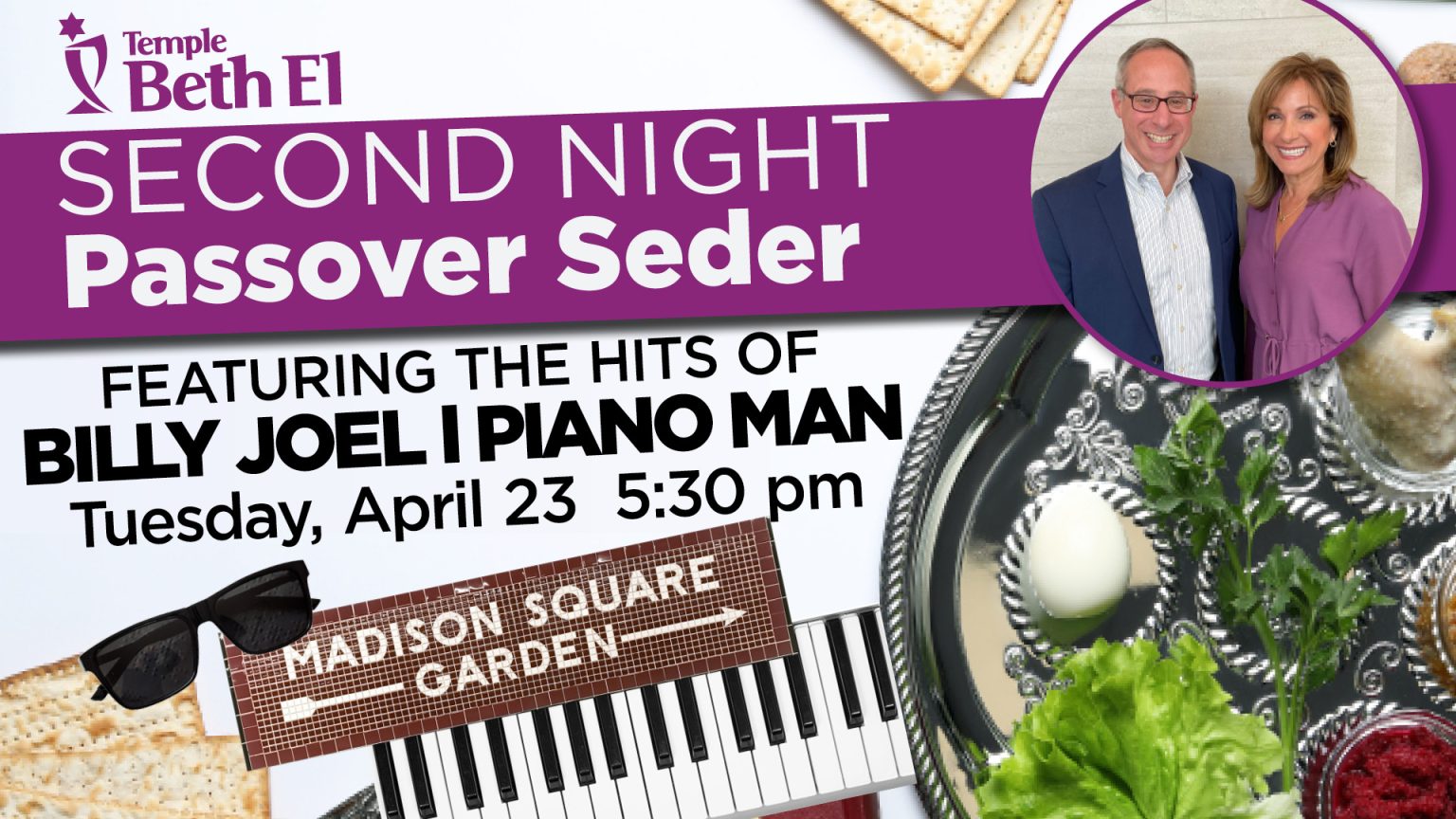 Passover Second Night Seder with Rabbi Dan Levin and Cantor Lori Brock ...