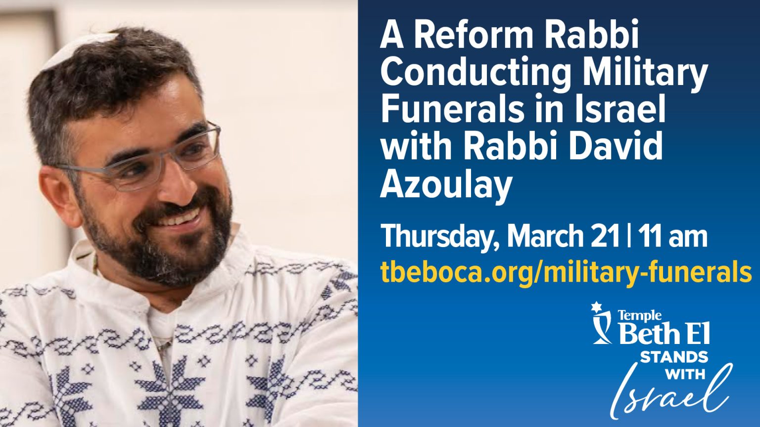 A Reform Rabbi Conducting Military Funerals in Israel with Rabbi David ...