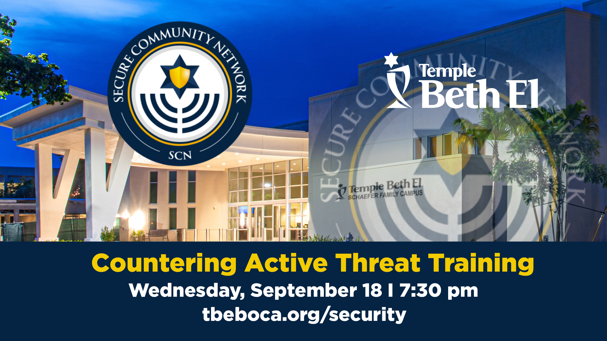 Countering Active Threat Training - Temple Beth El of Boca Raton