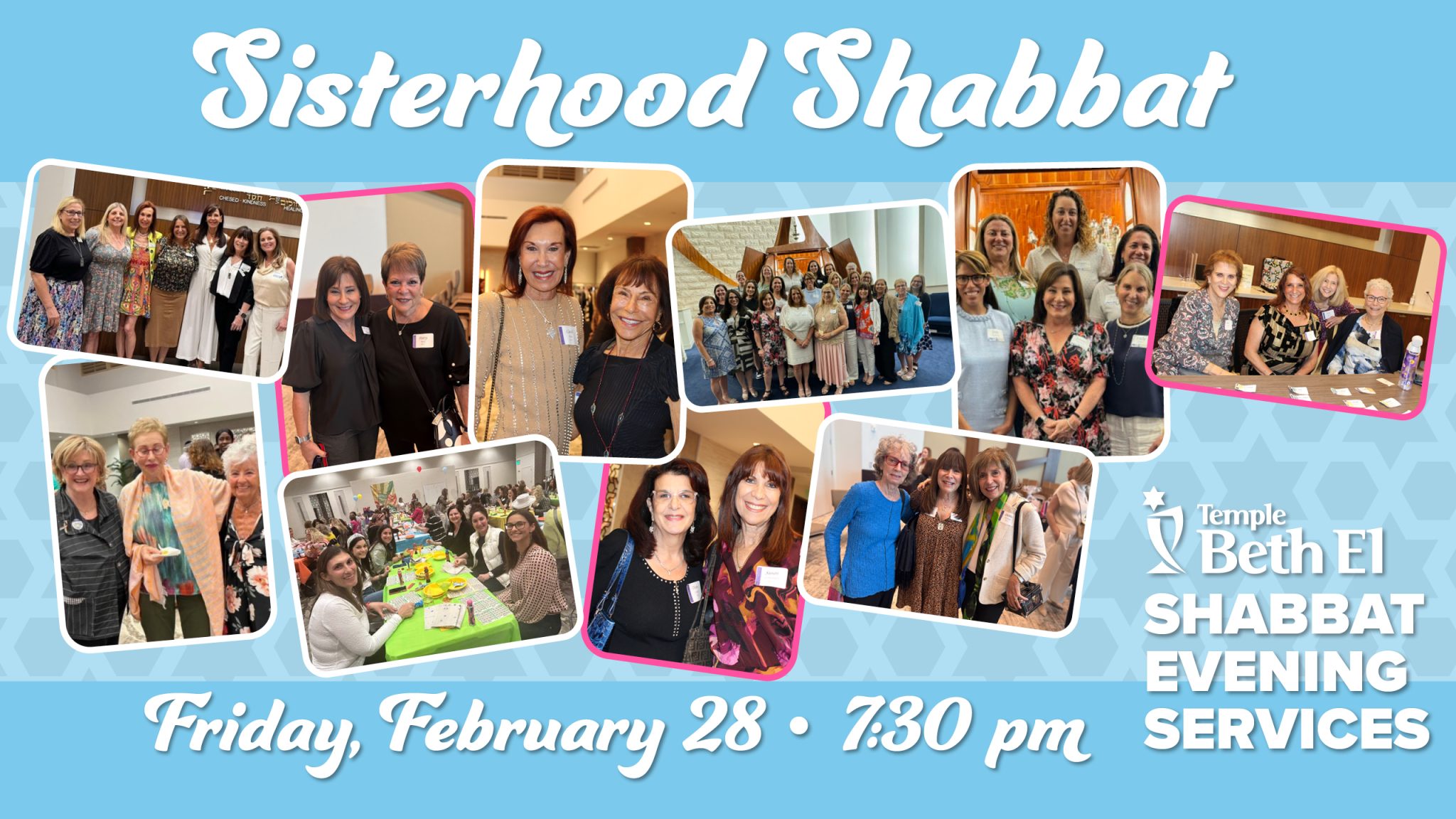 Shabbat Evening Services: Sisterhood Shabbat - Temple Beth El of Boca Raton