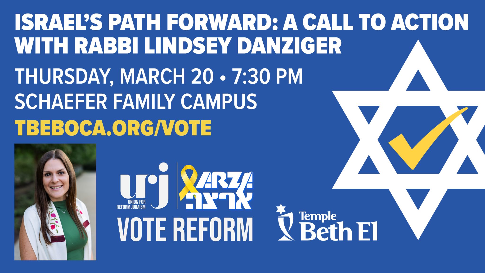 Israel's Path Forward: A Call to Action with Rabbi Lindsey Danziger ...