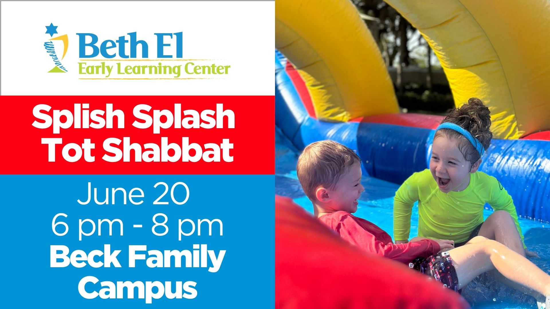 Splish Splash Tot Shabbat and Pizza Dinner - Temple Beth El of Boca Raton