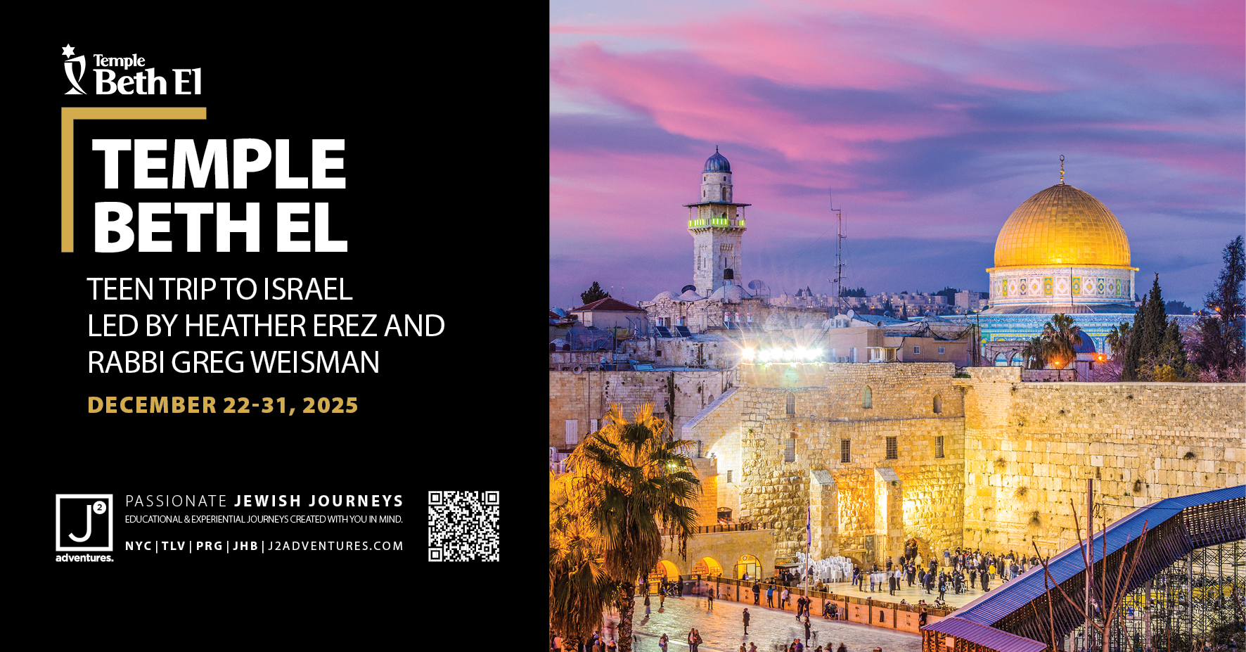 Beth El Teens Trip to Israel - Temple Beth El of Boca Raton