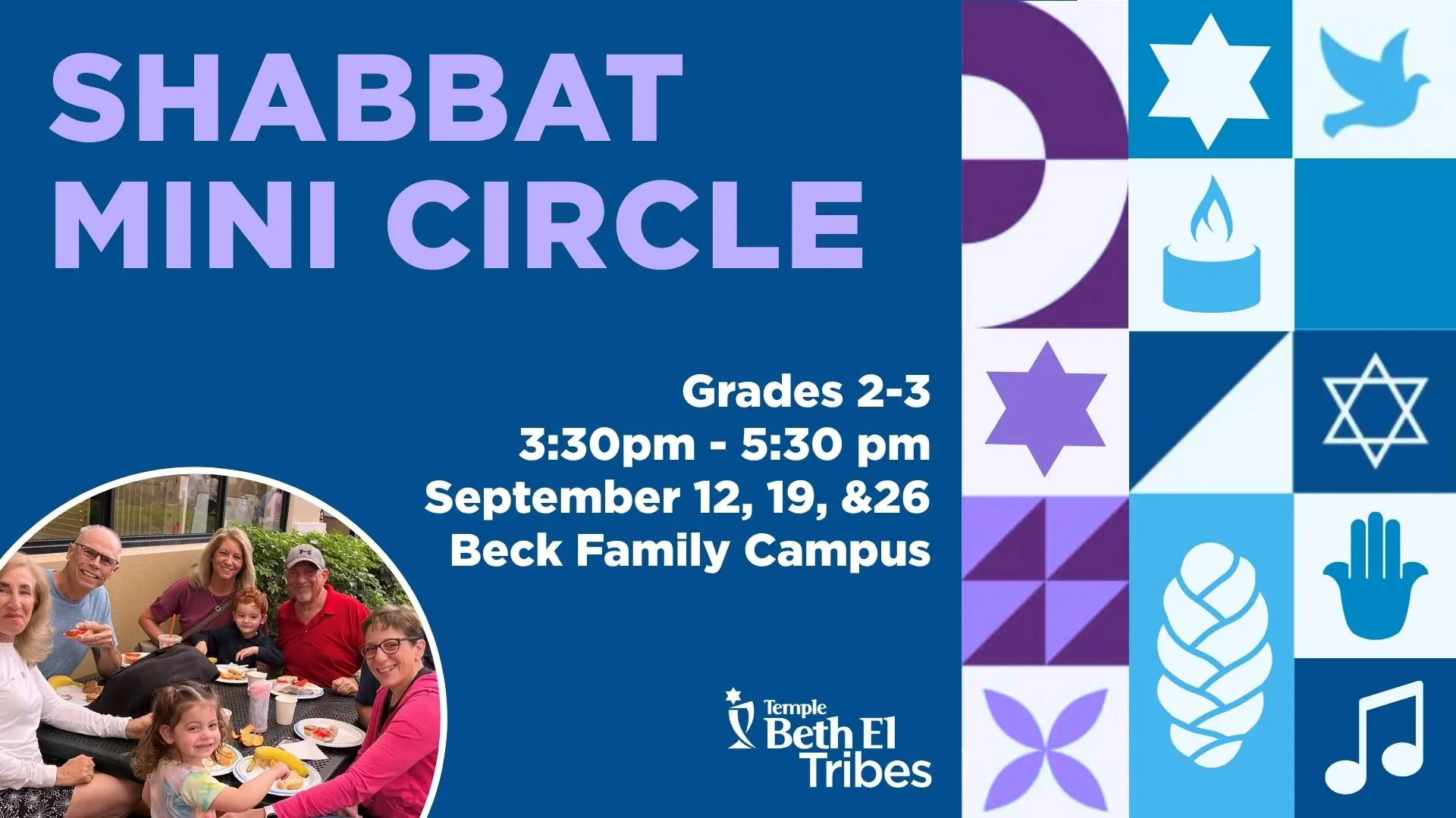 Shabbat Mini Circle - 2nd and 3rd Grades - Temple Beth El of Boca Raton