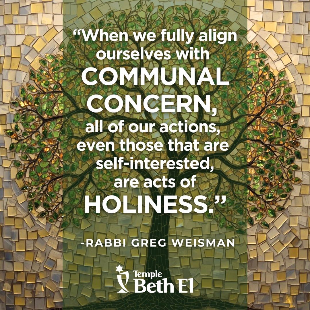 Holiness Given and Received: Shabbat Message by Rabbi Greg Weisman ...
